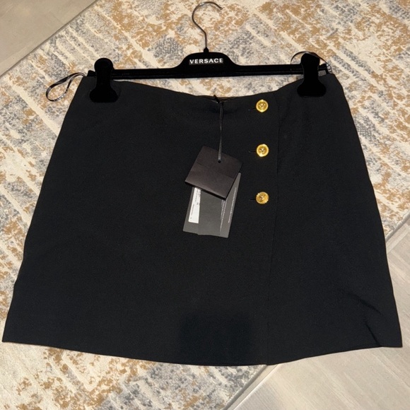 Versace | Skirts | Versace Skirt With Gold Buttons | Poshmark
